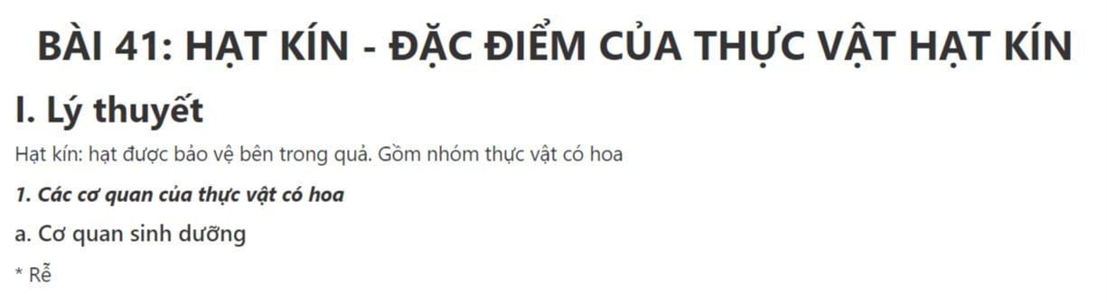 Hạt kín - Đặc điểm của thực vật hạt kín - Sinh học 6 - Giáo viên Việt Nam